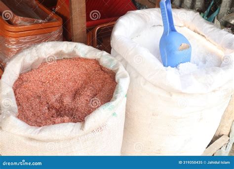 Potassium Sulfate Also Called Sulphate Of Potash On Shop Stock Image