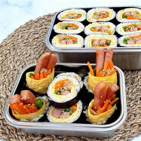 집밥 단무지 필요없는 묵은지 스팸김밥 스팸 묵은지김밥 만드는법 계란지단 김밥 김밥옆구리 안터지게~ 소풍도시락 네이버 블로그
