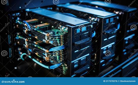 Microservices Containers Technology Royalty Free Cartoon