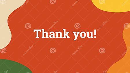Gratitude in the Spotlight - Thank You Slide Background Stock Illustration - Illustration of ...