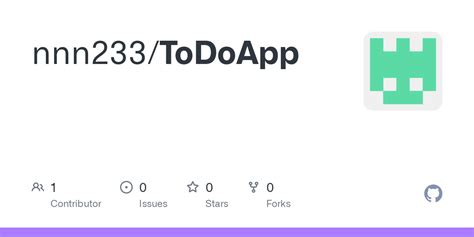 GitHub Nnn ToDoApp