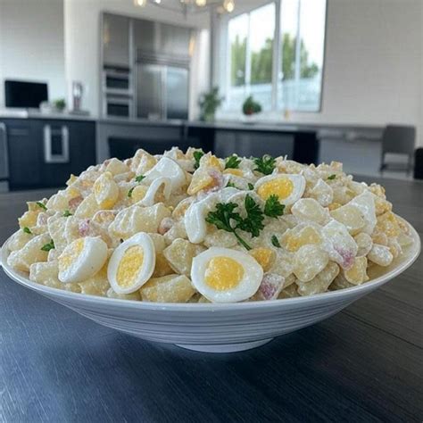 Classic Potato Salad With Creamy Dressing Pekis Recipes