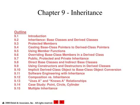 Ppt Chapter 9 Inheritance Powerpoint Presentation Free Download Id 9451886
