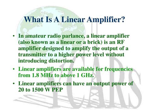 PPT The Care And Feeding Of Linear Amplifiers PowerPoint Presentation ID