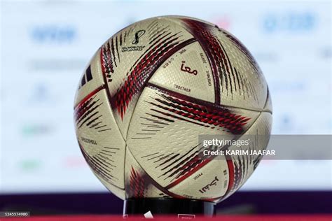 The "Al Hilm" ball, the official match ball which will be used in the ...