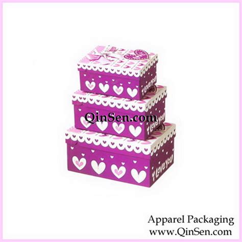 Printed Nested Paper Boxes 3 Pcpackage Gx00376