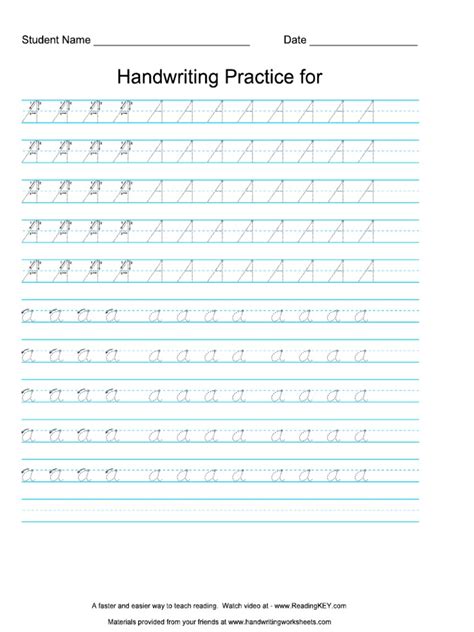 D Nealian Style Handwriting Worksheet Maker 26 Pdf
