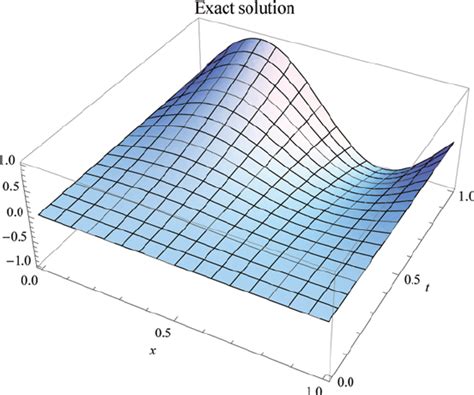 Exact Solution For Example 1 At C 1⁄4 05 Color Figure Available