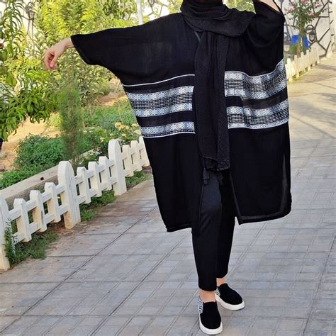 مانتو عبایی مشکی ویژه محرم و تابستان با پارچه خنک و سبک ، هم به صورت