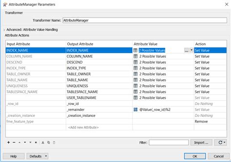 create new record with the attribute names as the attribute values