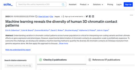 Machine Learning Reveals The Diversity Of Human 3d Chromatin Contact
