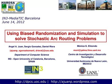 Ppt Using Biased Randomization And Simulation To Solve Stochastic Arc Routing Problems