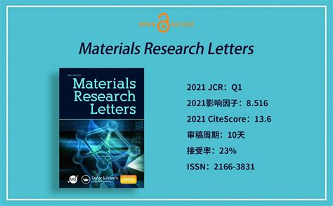 主编课堂 lesson1—材料科学知名期刊materials research letters主编现身讲解 知乎
