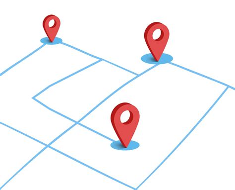 GPS Navigator Pin Checking Point To Point GPS Navigator Pin Checking Point To Point Red Color