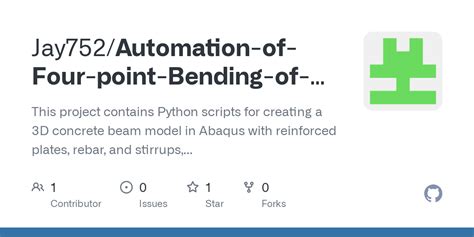 GitHub Jay752 Automation Of Four Point Bending Of RC Beam Modelling
