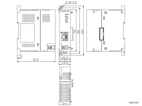 Fx3u Enet Adp Downloaddimensions And Cad Melsec F Series Programmable
