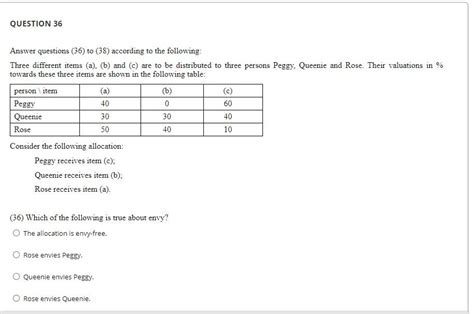Solved Question 36 A Answer Questions 36 To 38