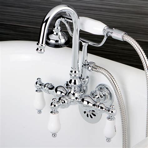 Kingston Brass Vintage Clawfoot Tub Faucet Package Overstock 32402437