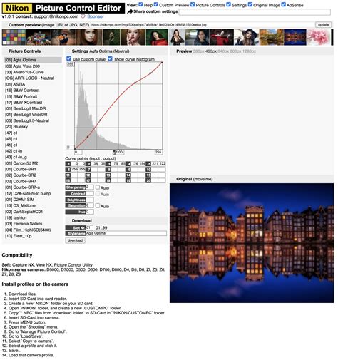 nikon zf film simulation creative color profiles free third party nikon picture control utility