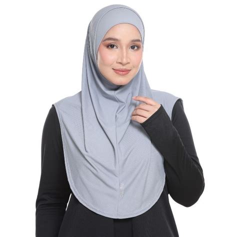 ARYA Active Hijab In Light Grey – numa | modest active wear