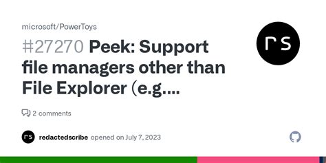 Peek Support File Managers Other Than File Explorer Eg Directory