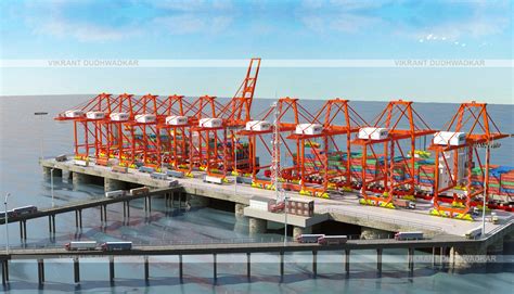 3d Artist Mumbai Offshore Container Terminal