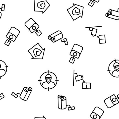 Cctv Security Camera Vector Seamless Pattern 10042566 Vector Art At Vecteezy