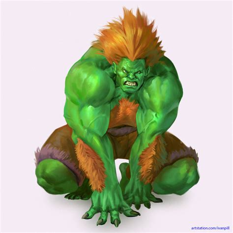 Blanka Street Fighter By Ivanpushkov On Deviantart