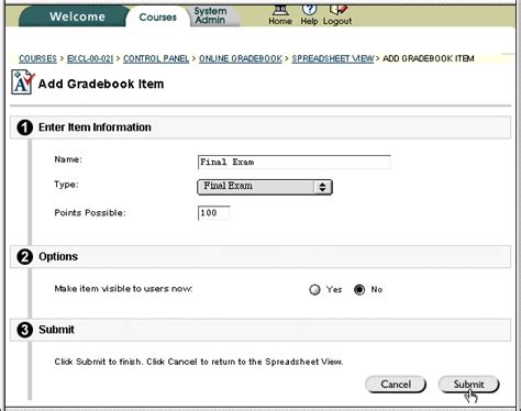 Amherst College It Blackboard Vis à Vis Excel
