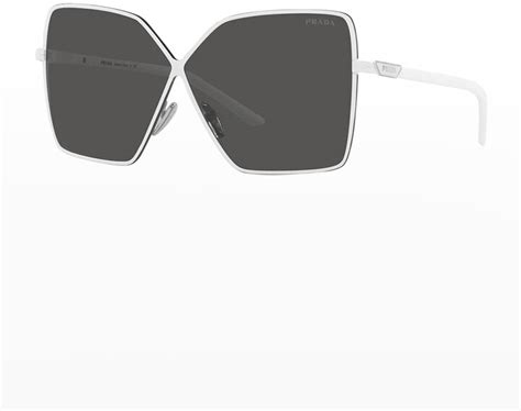 Prada Square Metal Sunglasses Shopstyle