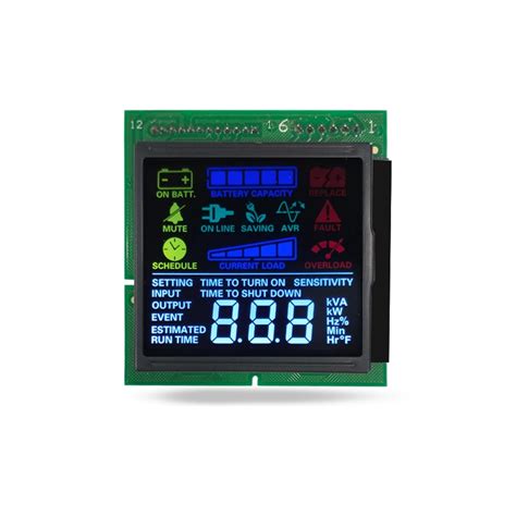 Custom Va PCB Backlight Module Screen Spi Interface Seven Segment LCD Display Module And