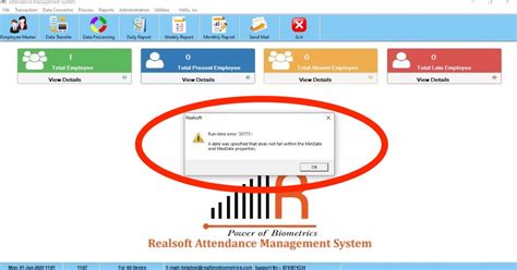 New Issue In Realsoft 109 Software How To Resolve Mindate And Maxdate Property Error