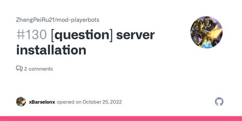 Question Server Installation · Issue 130 · Zhengpeiru21mod