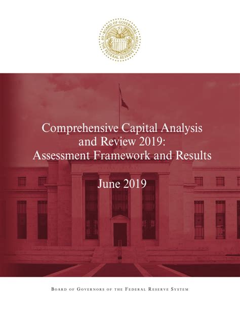 2019 Ccar Assessment Framework Results 20190627 Pdf Capital