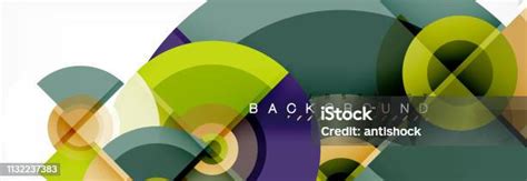 현대 디자인 커버 템플릿 브로셔 전단지에 대 한 삼각형 모양으로 동그라미 추상적인 배경 0명에 대한 스톡 벡터 아트 및 기타 이미지 Istock