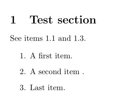 Cross Referencing Label In Enumerate Want To Reference Section TeX LaTeX Stack Exchange