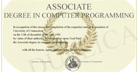 Associate Degree In Computer Programming