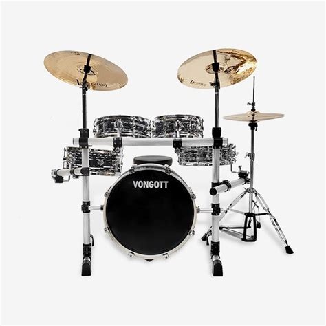 메탈 클램프 사용으로 더욱 튼튼한 랙드럼 Vongott Rmp2 Travel 본거트 트래블 컴팩트 5기통 드럼세트 Vongott 드럼