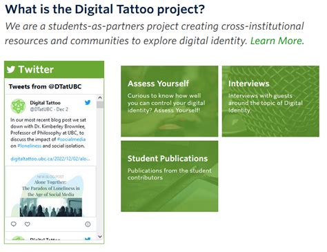 Digital Tattoo Project Ubc Oer Collection