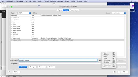 Filemaker Housekeeping Fields Youtube
