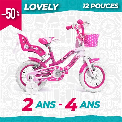 Vélo Lovely Rose 12 Pouces 2 Ans 4 Ans Vélo Pour Enfant Fille