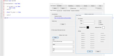 NotePad User Defined Lang Does Not Show Conditional Statements Super User