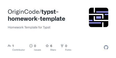 Github Origincodetypst Homework Template Homework Template For Typst