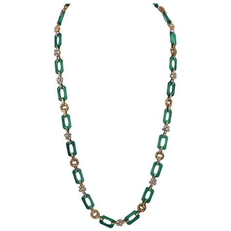 Van Cleef And Arpels Emerald Ruby Diamond Necklace For Sale At 1stdibs