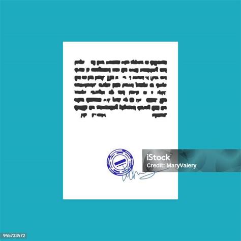 스탬프 인감 및 서명 문서 공식 사무실 종이 서식 파일 서명 된 계약 개념에 대한 스톡 벡터 아트 및 기타 이미지 개념 계약서 관료 Istock