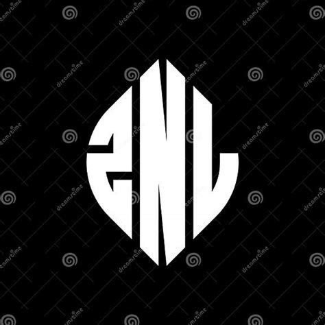 ZNL Circle Letter Logo Design with Circle and Ellipse Shape. ZNL ...