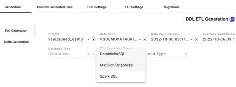 Dbt Support Generic Workflows Matillion For Databricks Vaultspeed