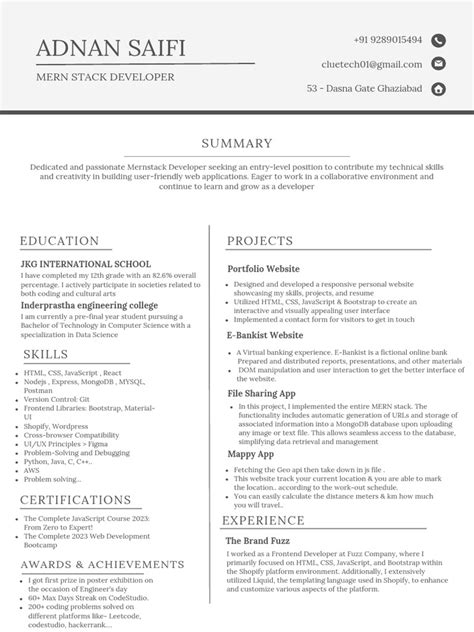 Adnan Cv Pdf Websites Java Script