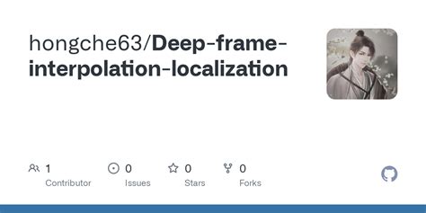 GitHub Hongche Deep Frame Interpolation Localization