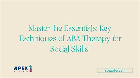 The Role Of Aba Therapy In Developing Social Interaction Skills Apex Aba Therapy